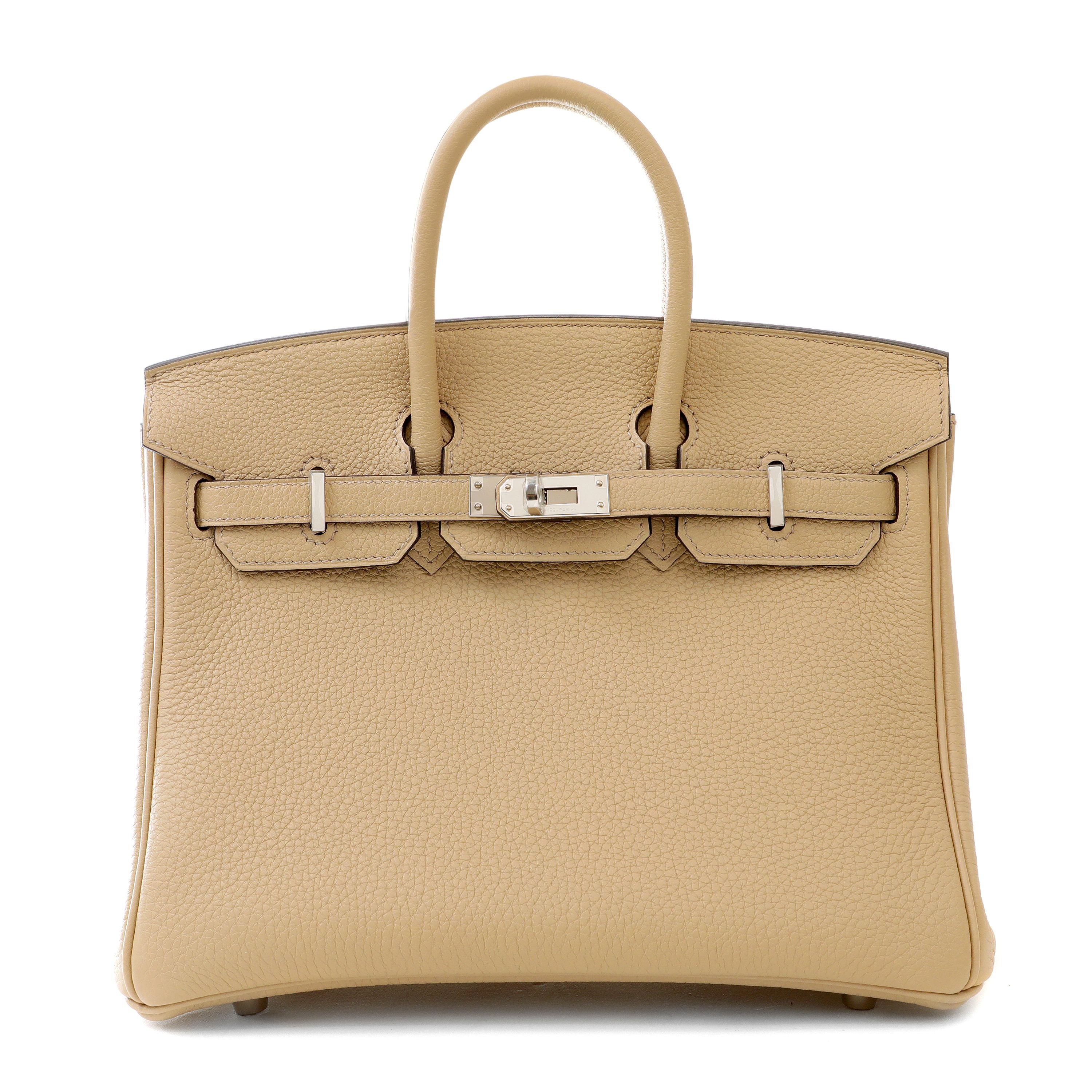 Hermes 25cm Trench/ Bougainvillea Togo Verso Birkin w/ Palladium Hardw ...