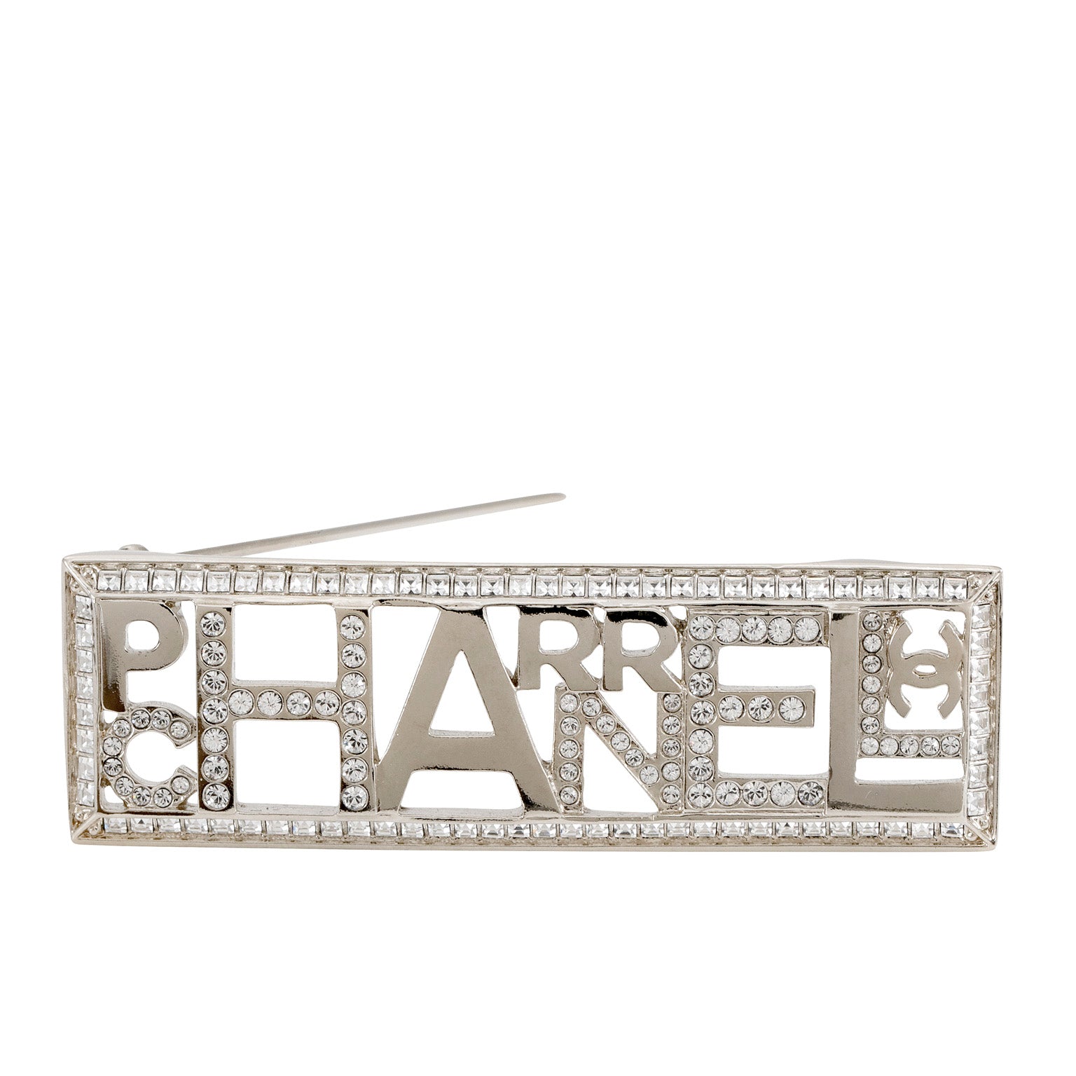 Chanel Pharrell Crystal Silver Pin – Only Authentics