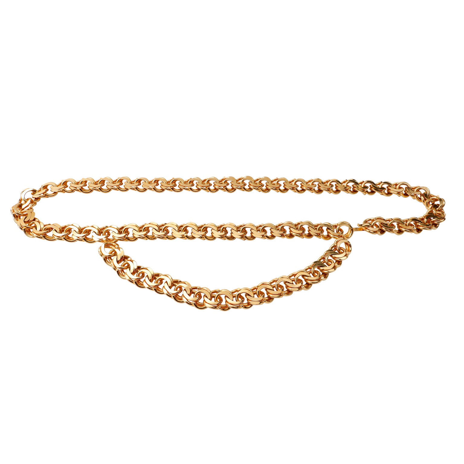 Chanel Double Thick Link Gold Chain Belt – Only Authentics